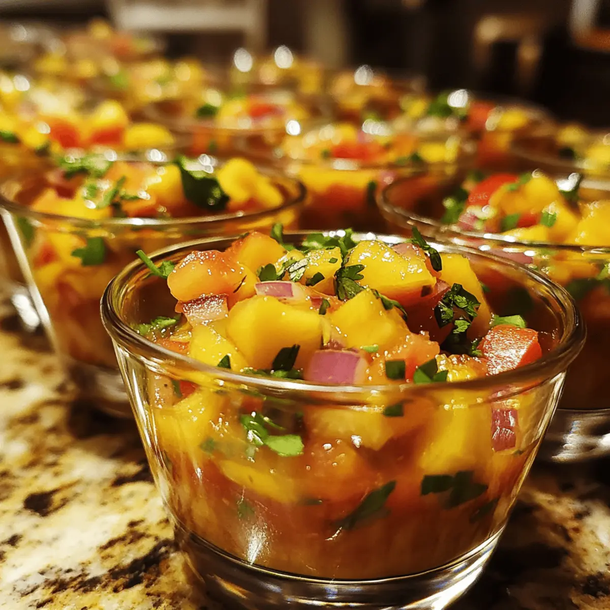 Easy Mango Salsa Cups: Irresistibly Delicious Party Bites