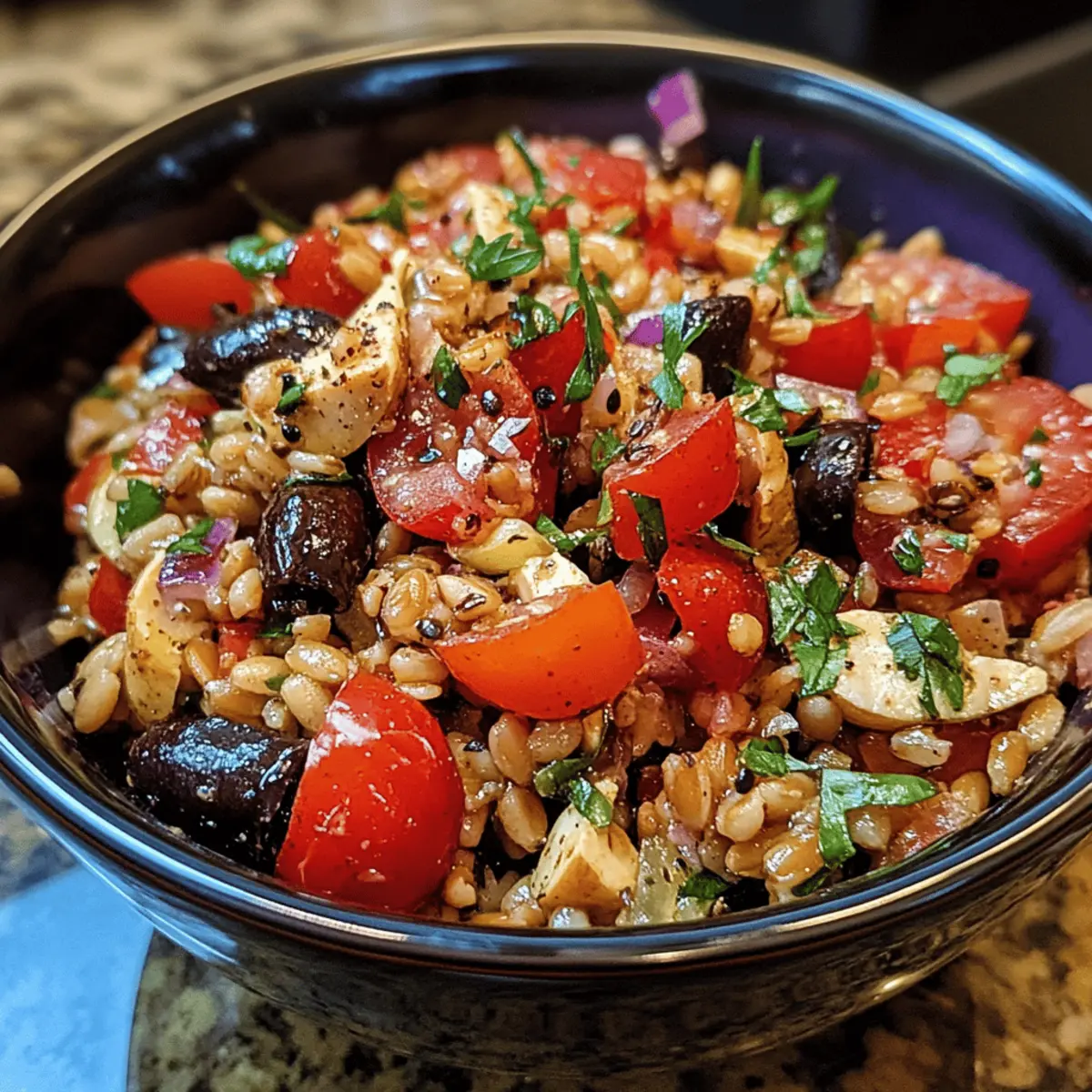 Easy Mediterranean Farro Salad: Ultimate Guilt-Free Fresh Feast